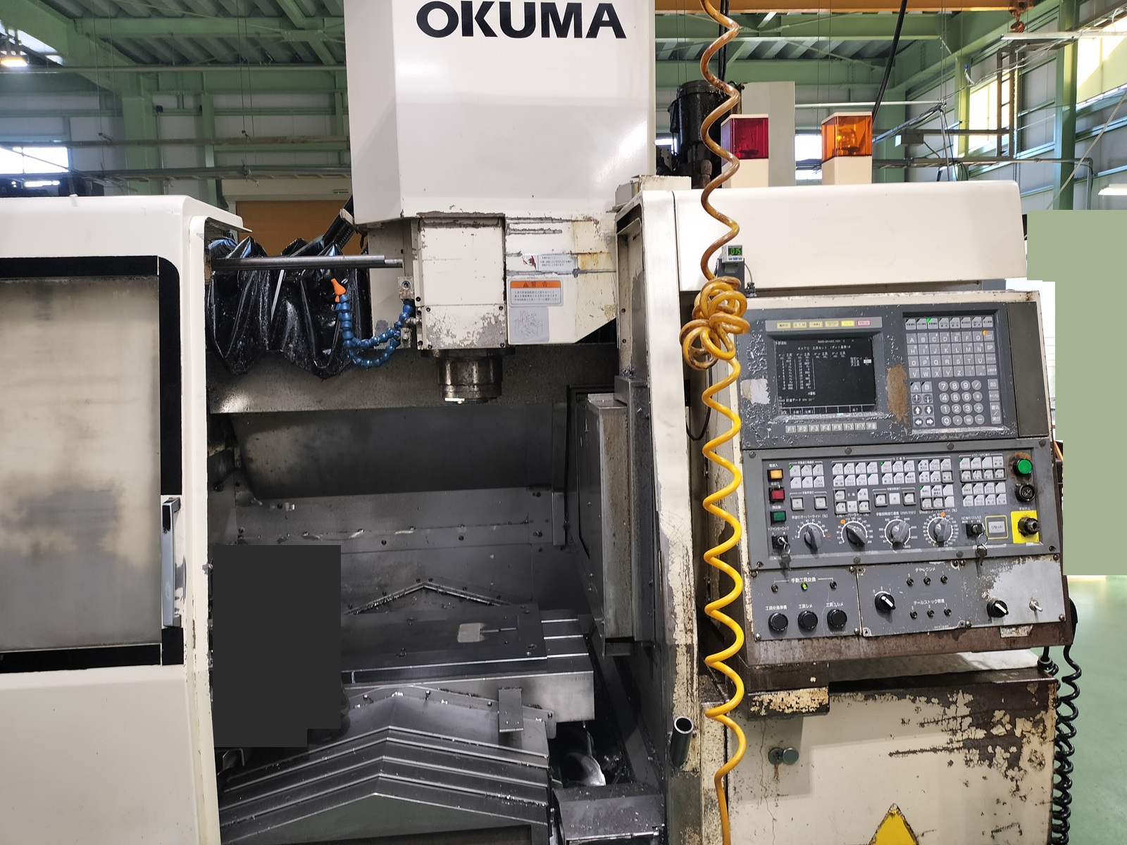 衝突によって加工ができなくなってしまった主軸テーパ再研磨・セルフ研磨 OKUMA VR40-II(BT40) | 匠製作所株式会社